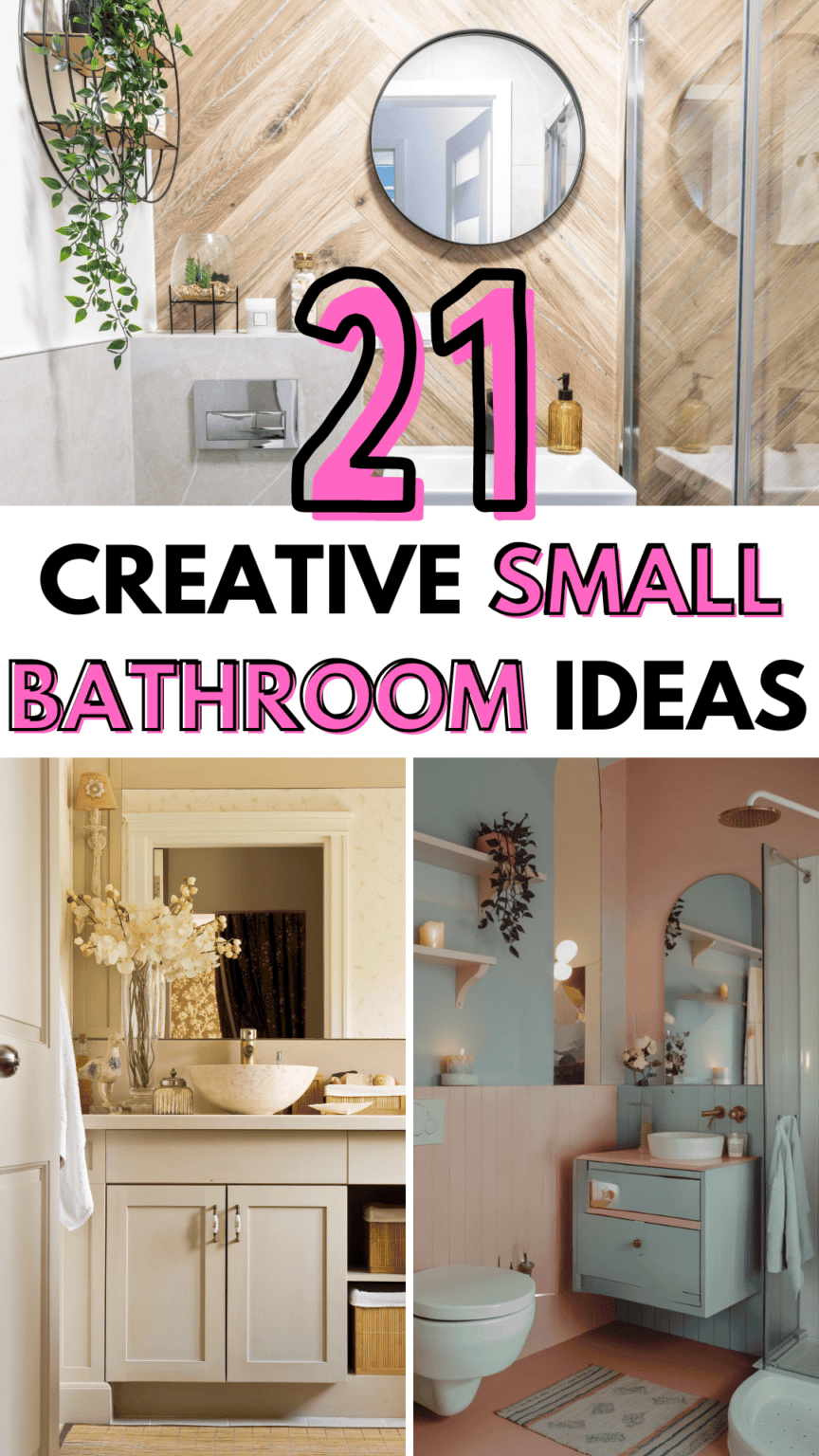 21 Creative Small Bathroom Ideas to Use Your Space Better