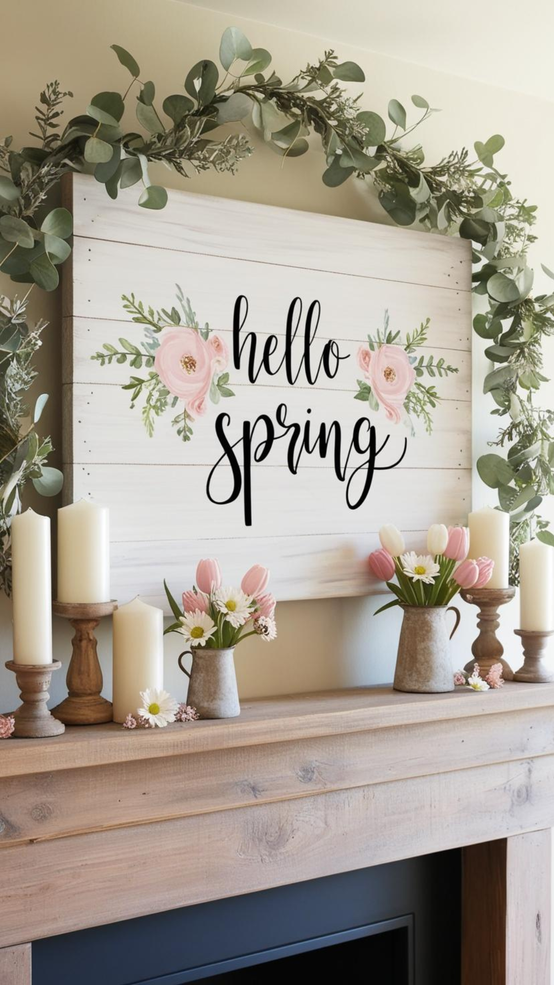 34 Stylish Spring Mantel Decor Ideas for a Fresh New Look