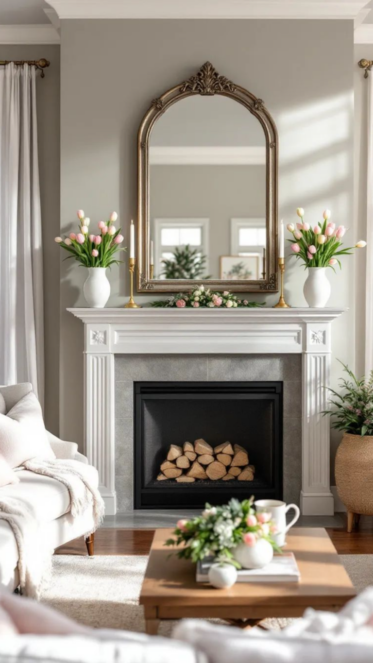 21 Beautiful Spring Mantle Decor Ideas in 2026